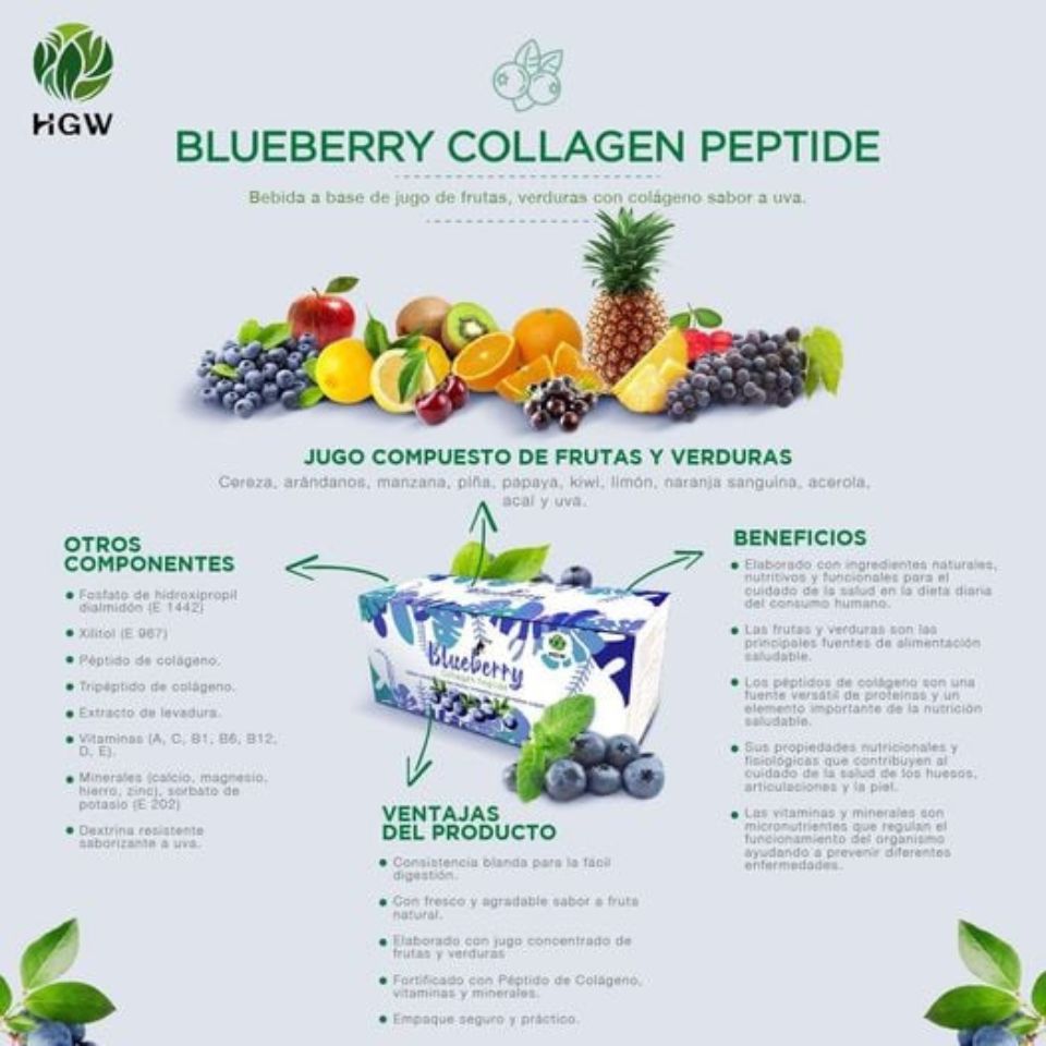 Colágeno Péptido de Arándanos - HGW